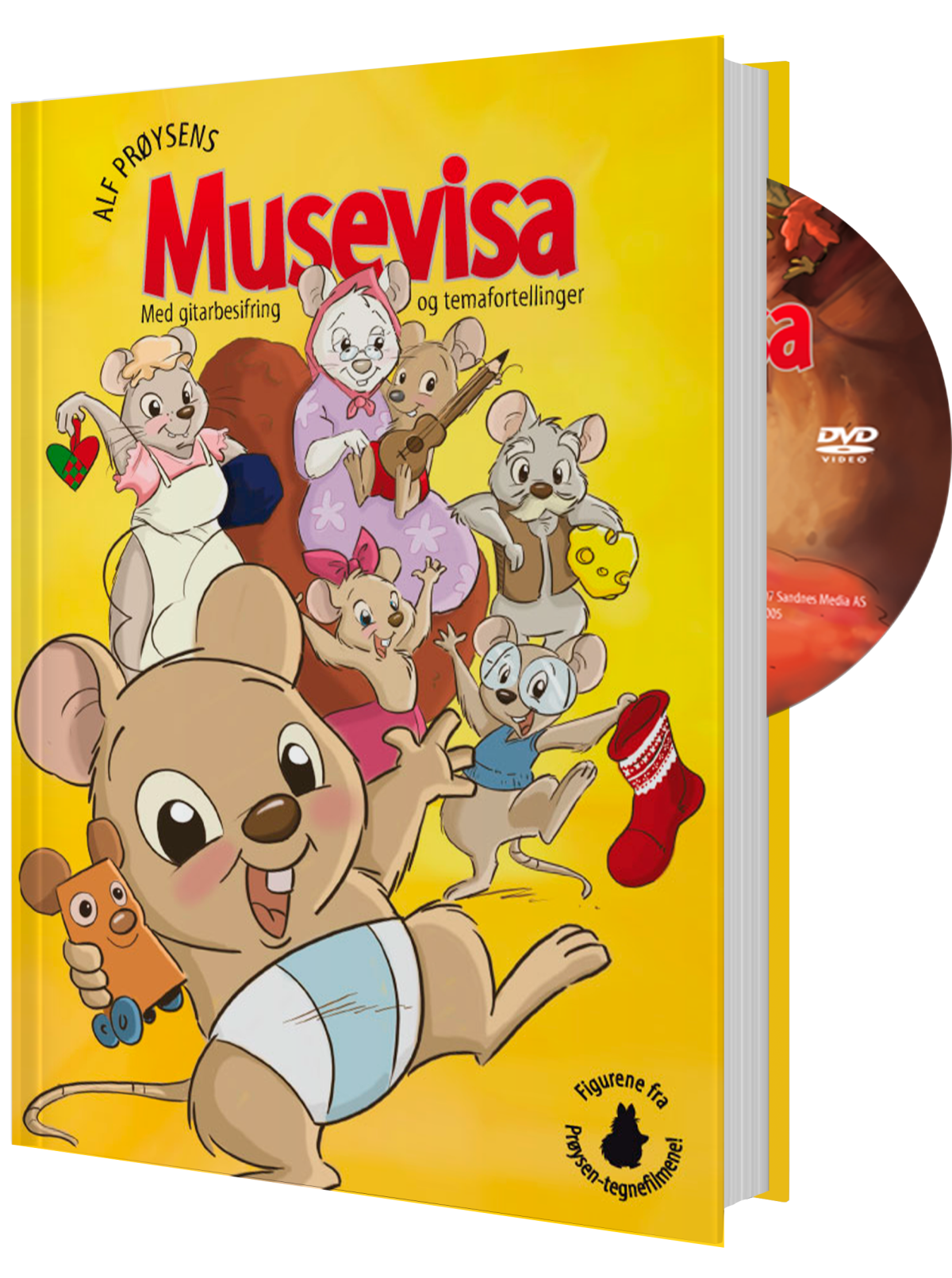 Musevisa bok med film - Alf Prøysens Eventyrskog - www.eventyrskogen.no