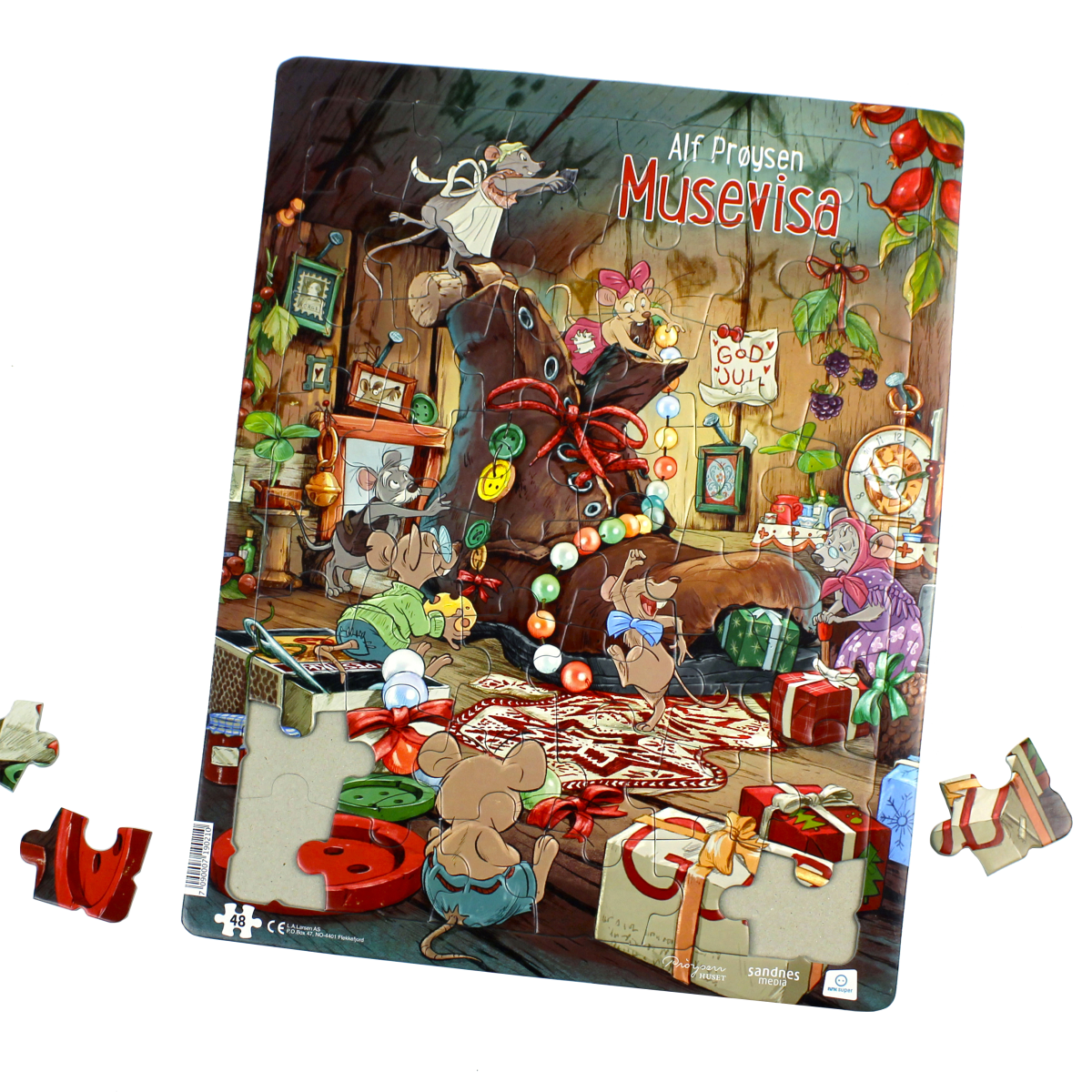 Musevisa puslespill - Spill - www.eventyrskogen.no